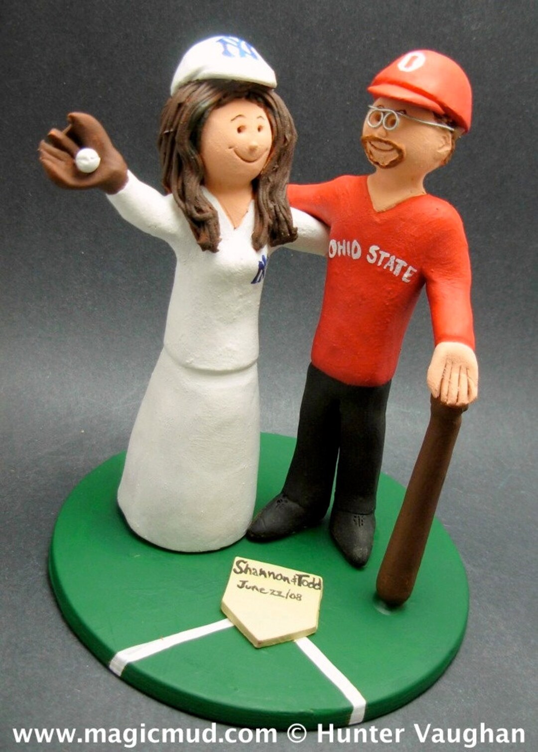 Ohio State Buckeyes Wedding Cake Topper,yankees Bride Wedding Cake ...