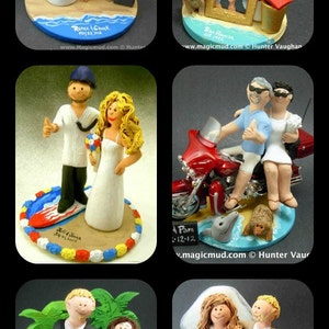 Tropical Island Wedding Cake Topper, Custom Made Chef Wedding Cake ...