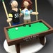 Billiard Player's Wedding Cake Topper Custom Made Pool Players Wedding ...