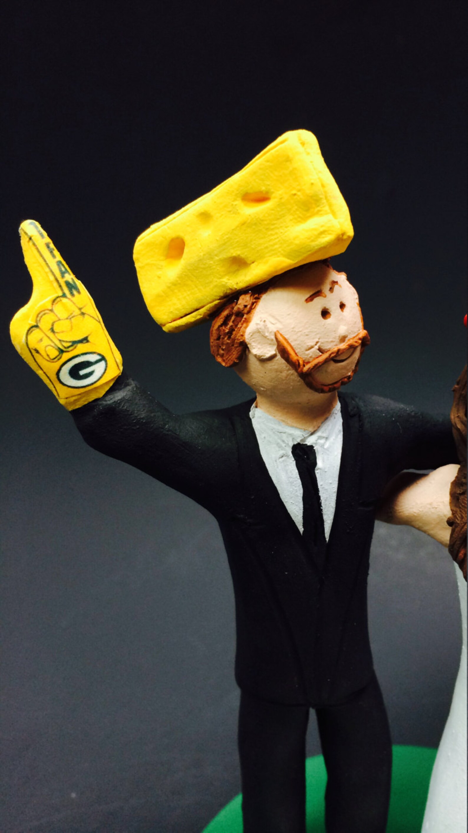 Green Bay Packers "cheesehead" Football Wedding Cake Topper, St. Louis ...