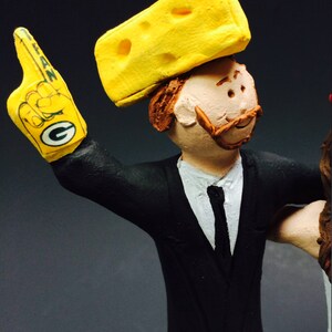 Green Bay Packers "cheesehead" Football Wedding Cake Topper, St. Louis ...