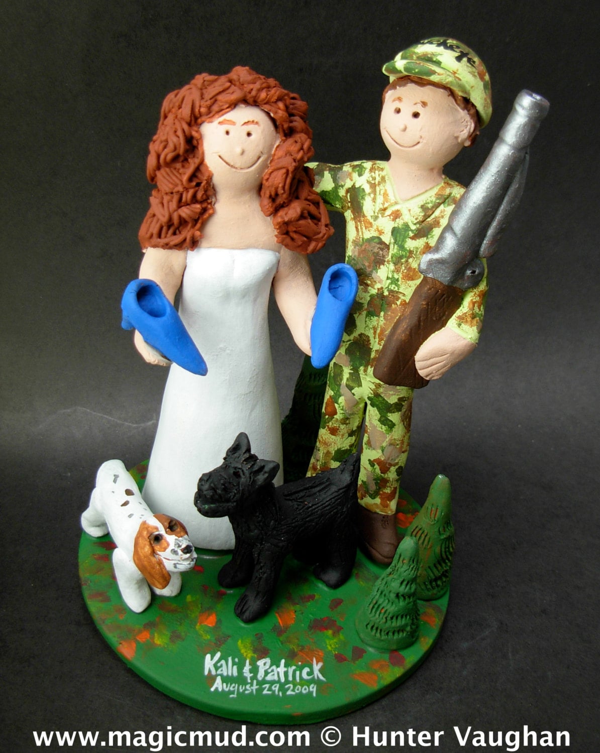 Redneck Hunting Wedding Cake Toppers