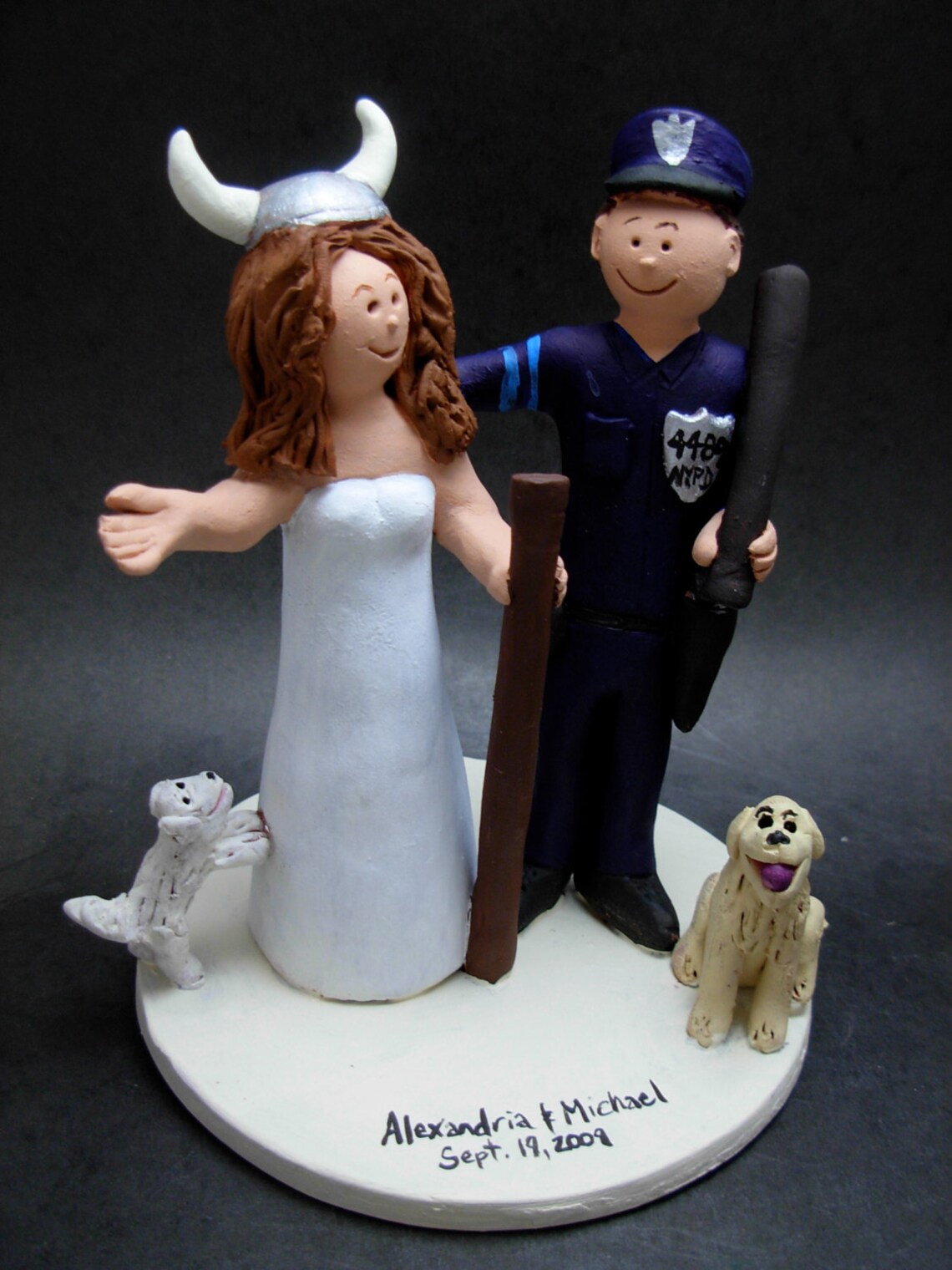 Police Officer's Wedding Cake Topper, Policeman Wedding Cake Topper ...