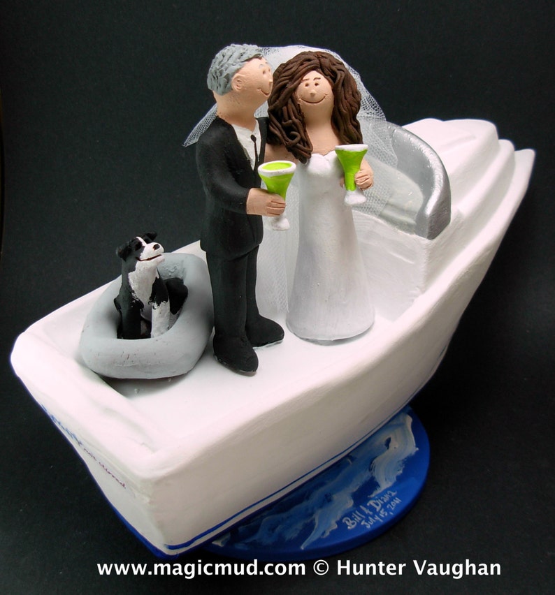 Boating Wedding Cake Topper - Yachting Wedding Cake Topper - Sailboat ...