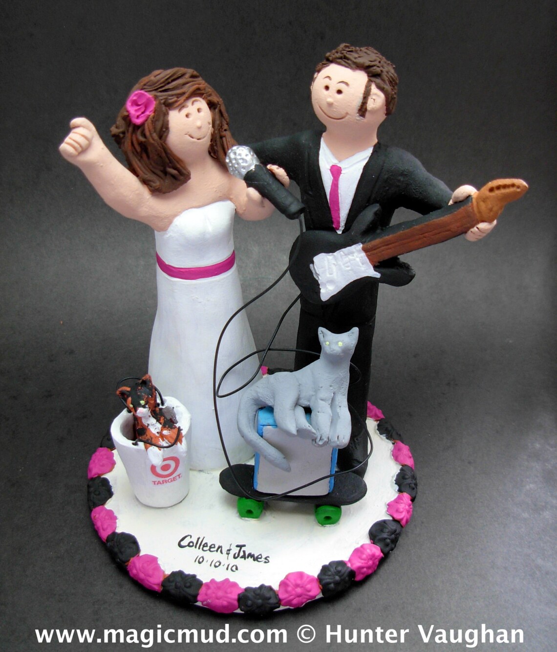 Singing Bride's Wedding Cake Topper, Piano Players Wedding Cake Topper ...
