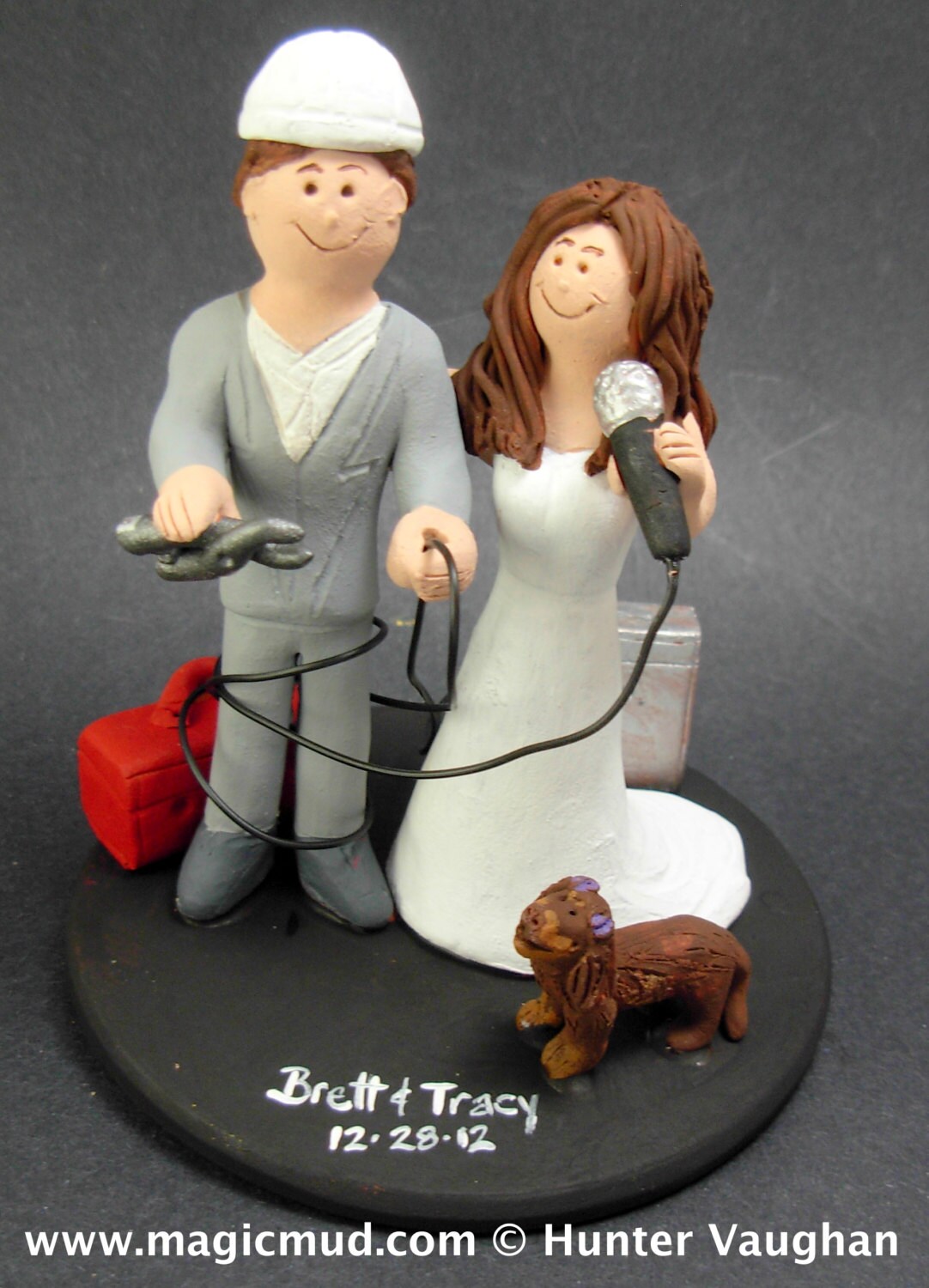 Singing Bride's Wedding Cake Topper, Piano Players Wedding Cake Topper ...