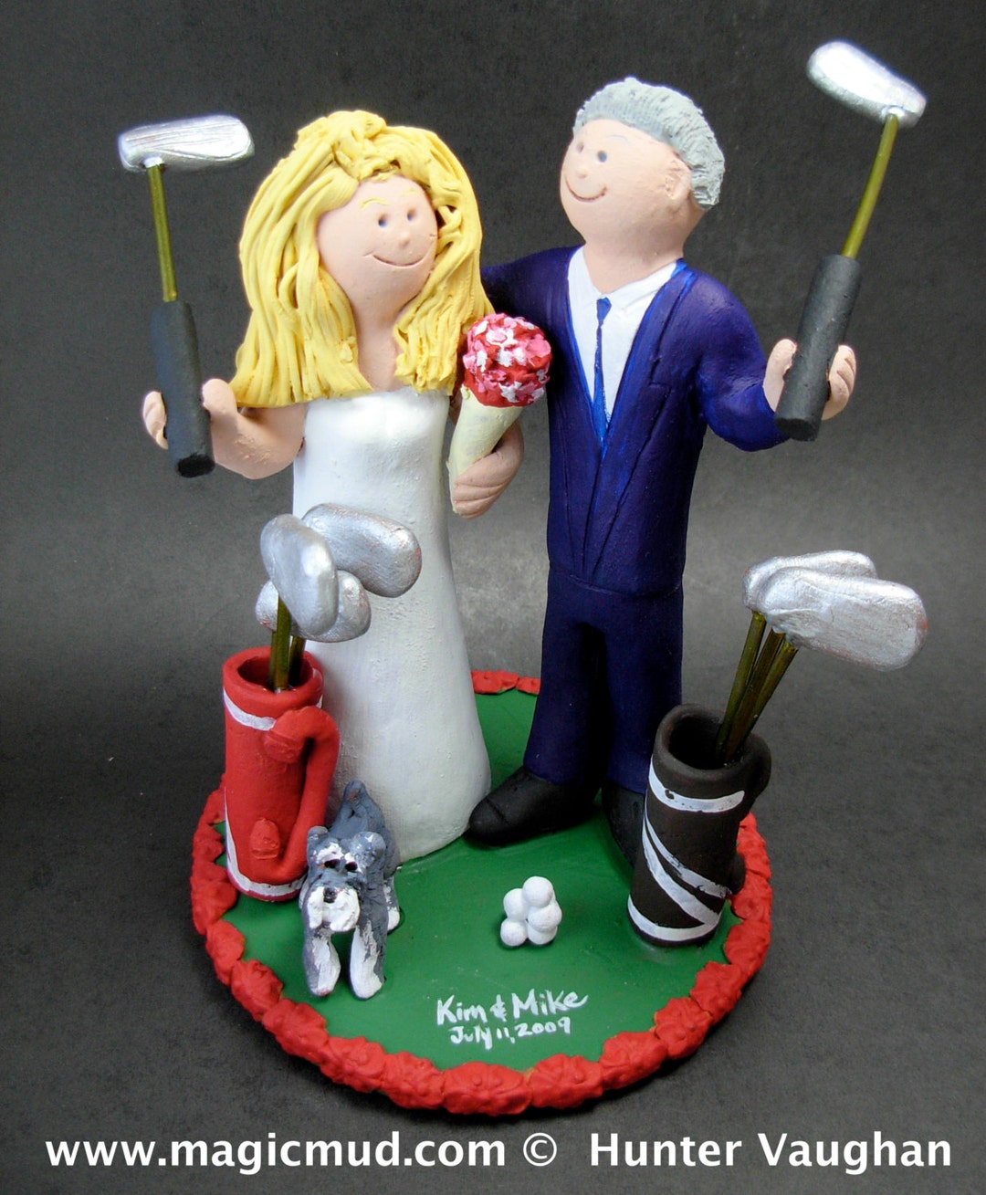 Golfer's Wedding Cake Topper, Golfing Wedding Cake Topper, Golfing ...