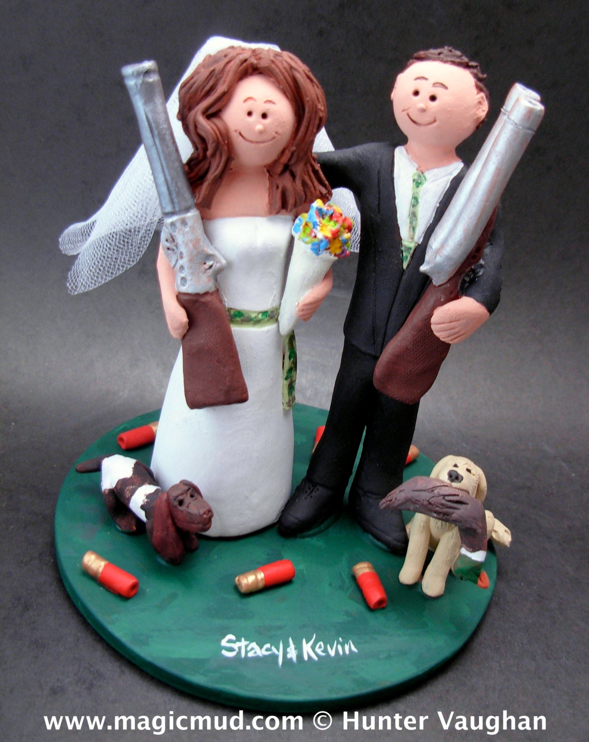 Redneck Hunting Wedding Cake Toppers