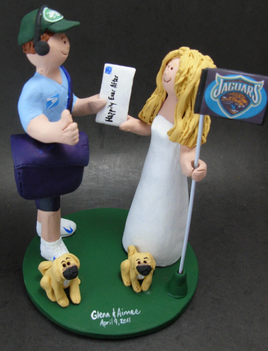 Mailman / Postman's Wedding Cake Topper - Custom Made Mailman Wedding ...