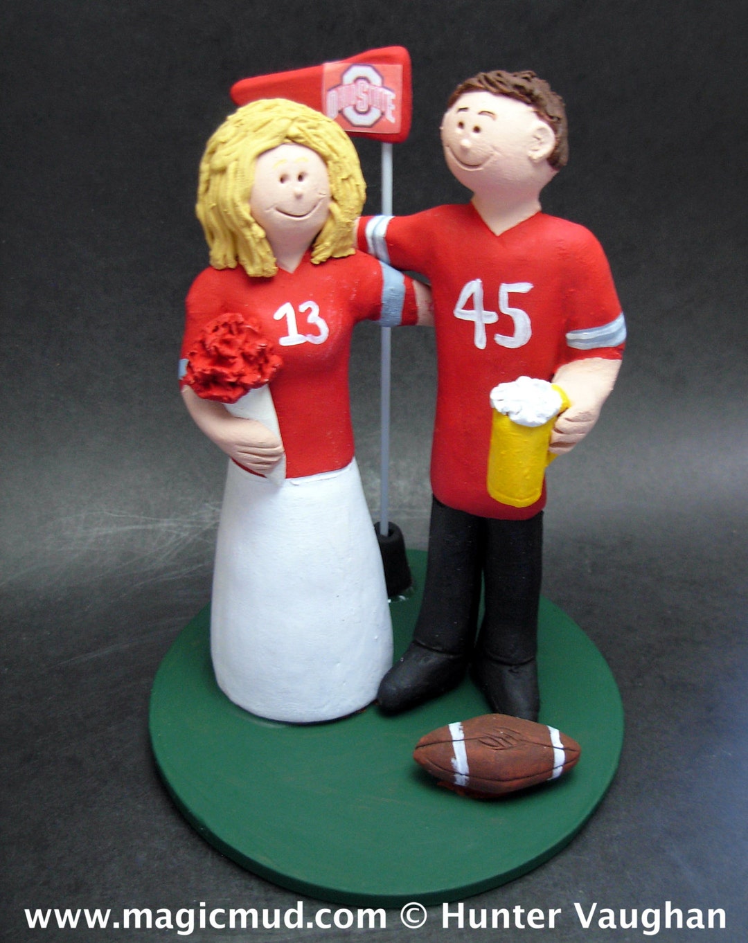 Ohio State Football Wedding Cake Topper, Ohio State Wedding Anniversary ...