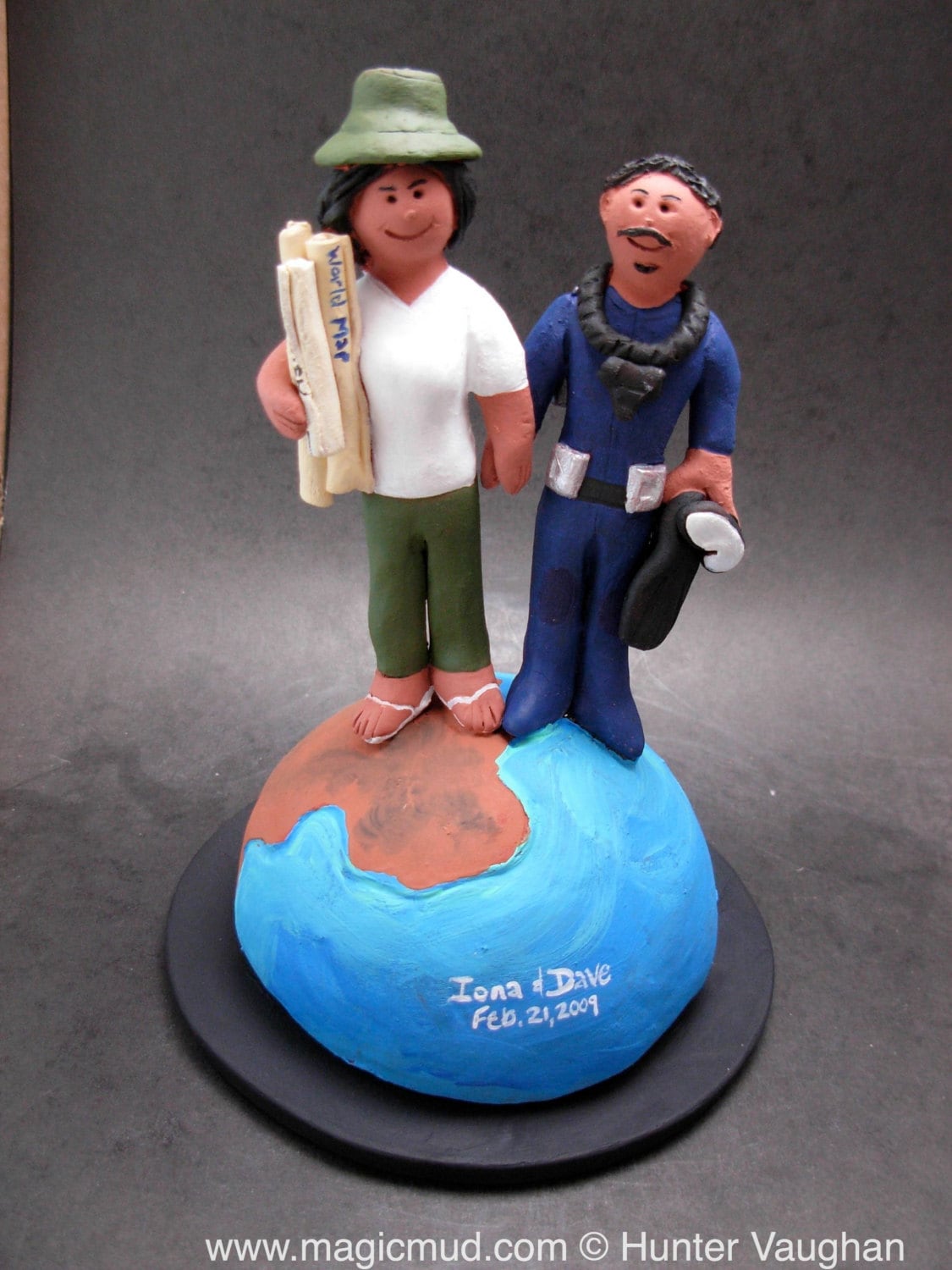 Traveller's and Backpacker's Wedding Cake Topper, Selfie Wedding Cake ...