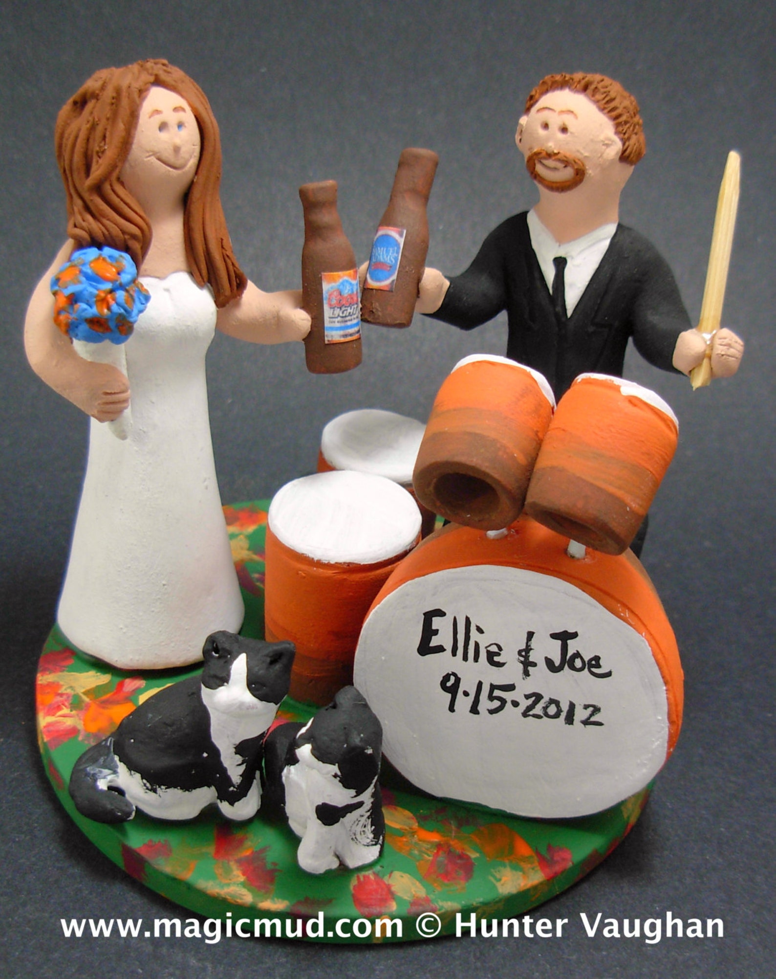 Drummer's Wedding Cake Topper, Drumming Wedding Cake Topper, Sign of ...