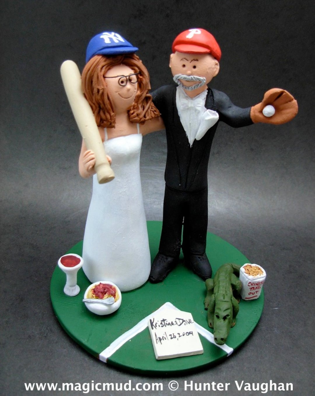 Phillies Wedding Cake Topper, Yankees Bride Baseball Wedding Cake ...