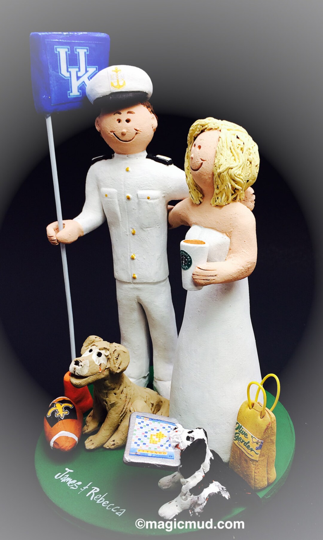 University of Kentucky Wedding Cake Topper - Custom Made Soldier's ...