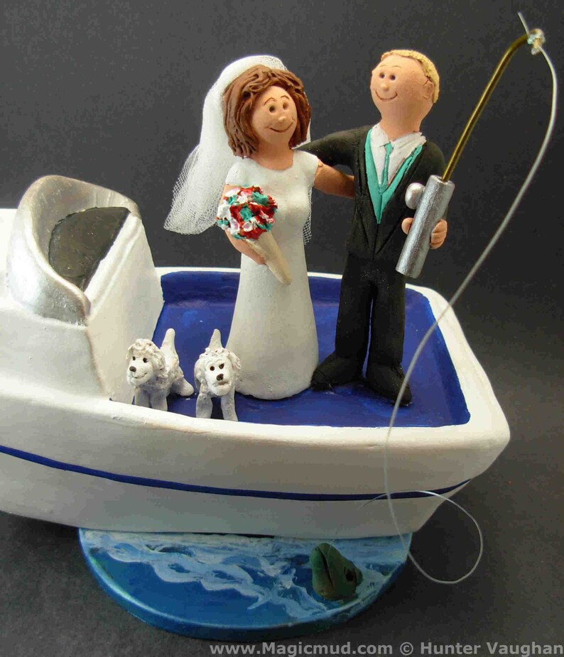 Boating Wedding Cake Topper Yachting Wedding Cake Topper Sailboat