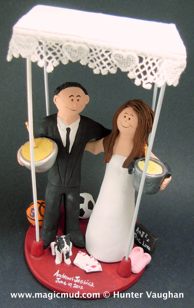 Jewish Wedding Cake Topper, Underneath a Chuppah Wedding Cake Topper ...