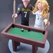 Billiard or Pool Players Wedding Cake Topper- Custom Made to Order ...