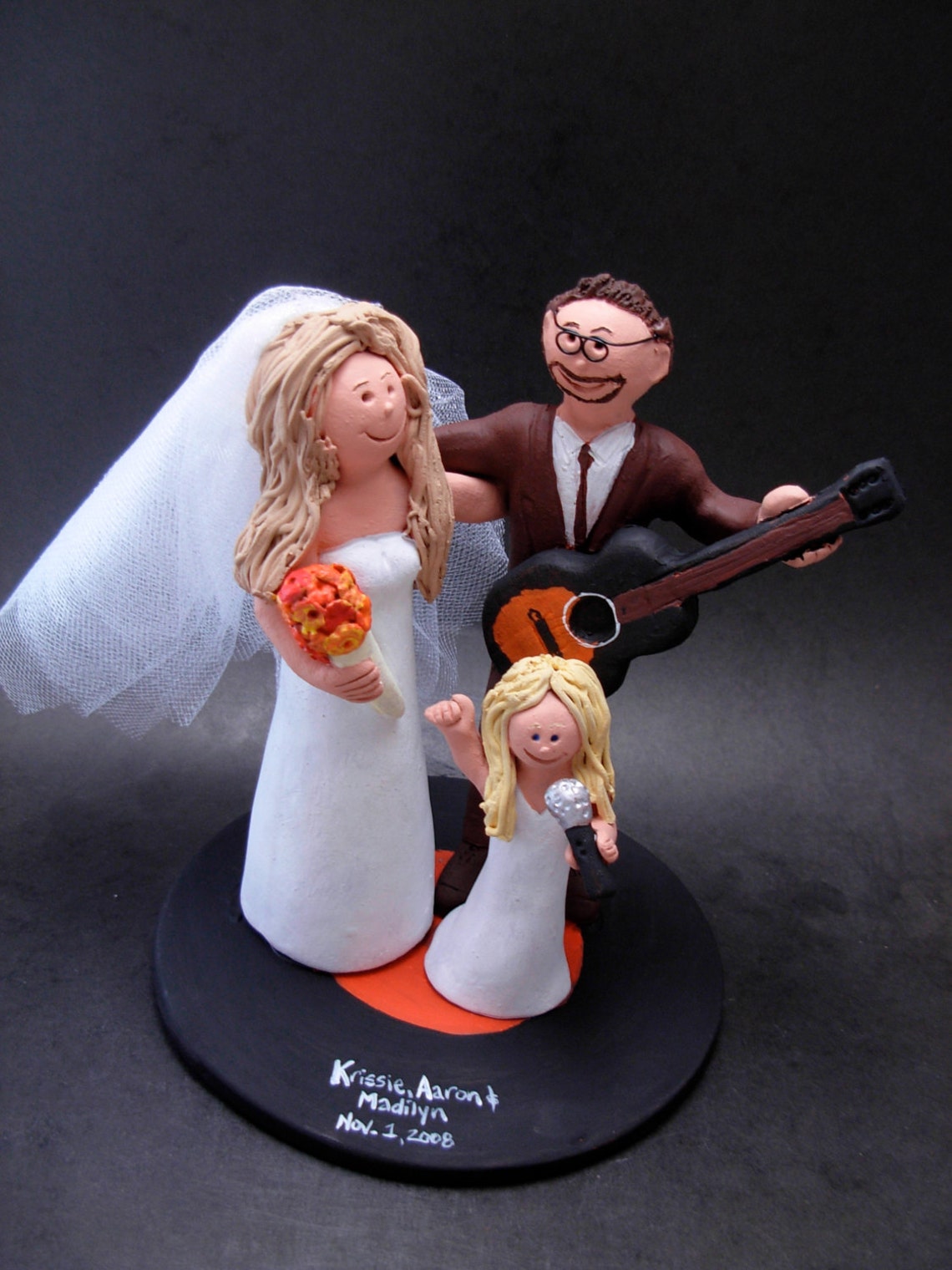 Blended Family Wedding Cake Topper, Wedding Cake Topper With Kids, 2nd ...