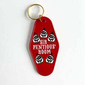 HOTEL CHARACTER, Red Acrylic Keyring, HAZBIN Inspired. - Etsy