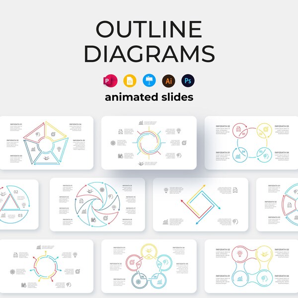 Doodle Powerpoint Template Animated Infographic Hand Drawn Editable ...