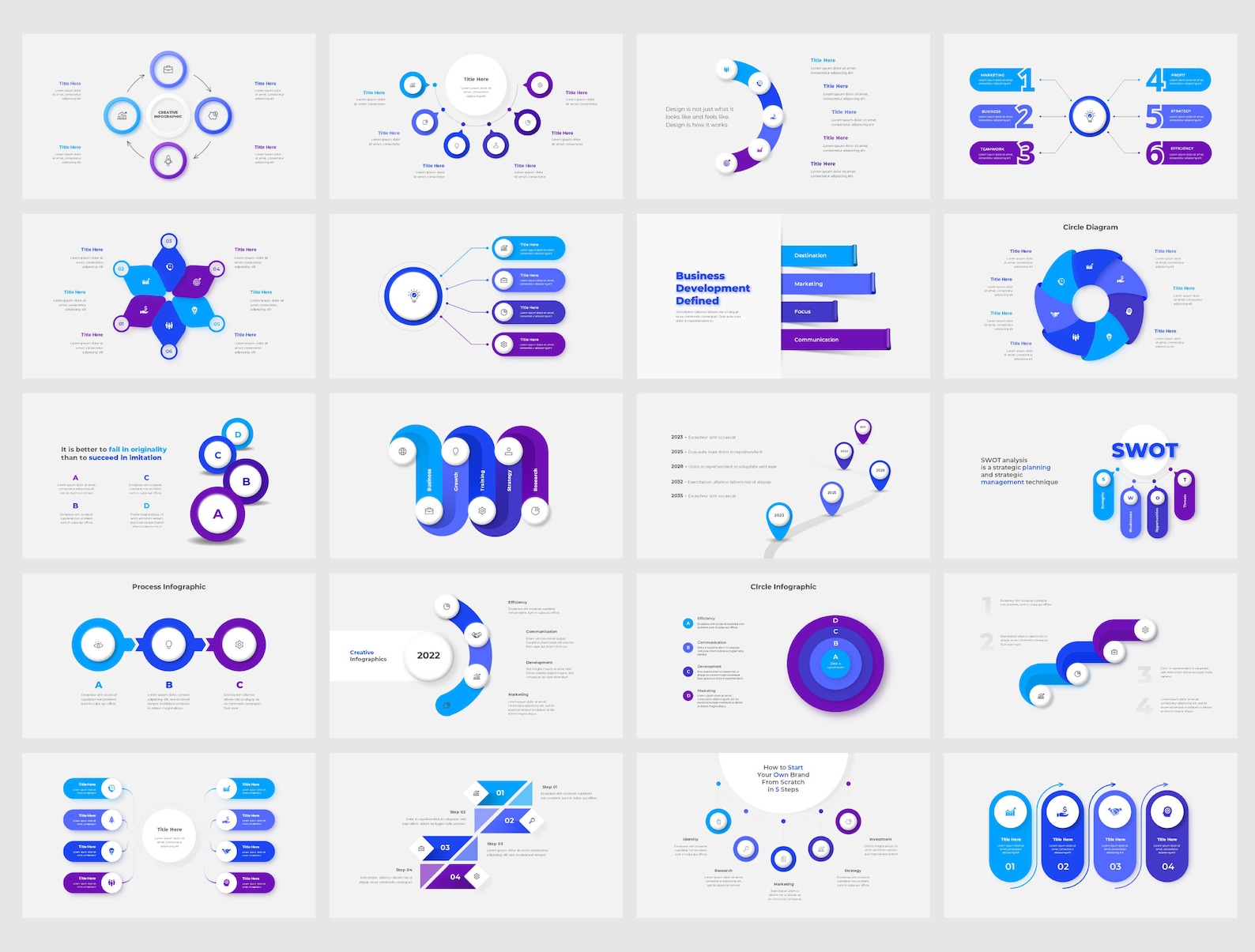500 Powerpoint Templates Bundle | Animated Infographics and Excel Data ...