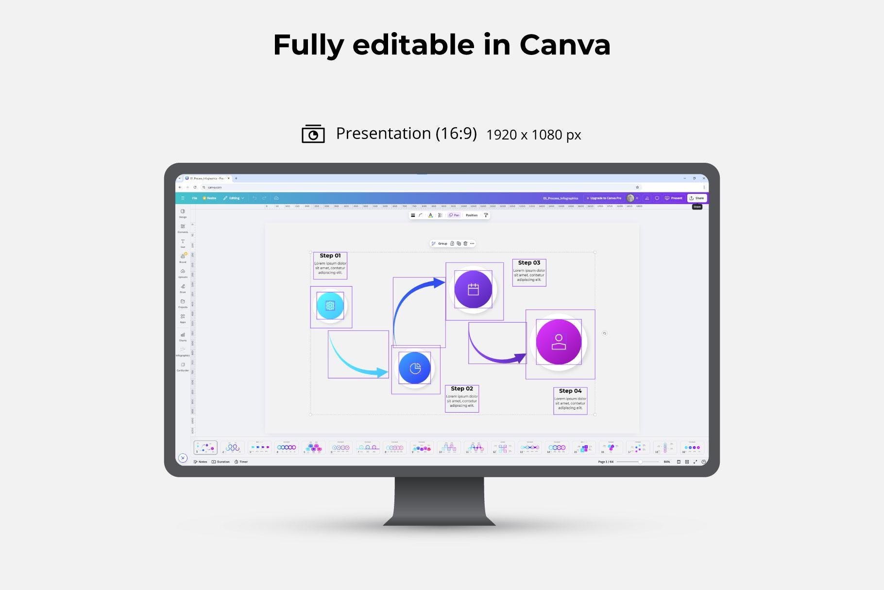 Canva Infographic Templates. Animated Editable Canva Slides. Business ...