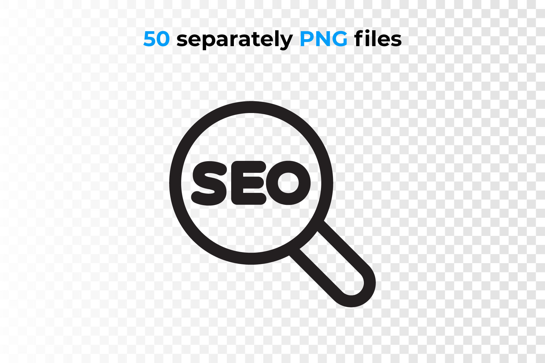 SEO Icons Pack. Web Optimization Outline Icons Set. Canva Editable ...
