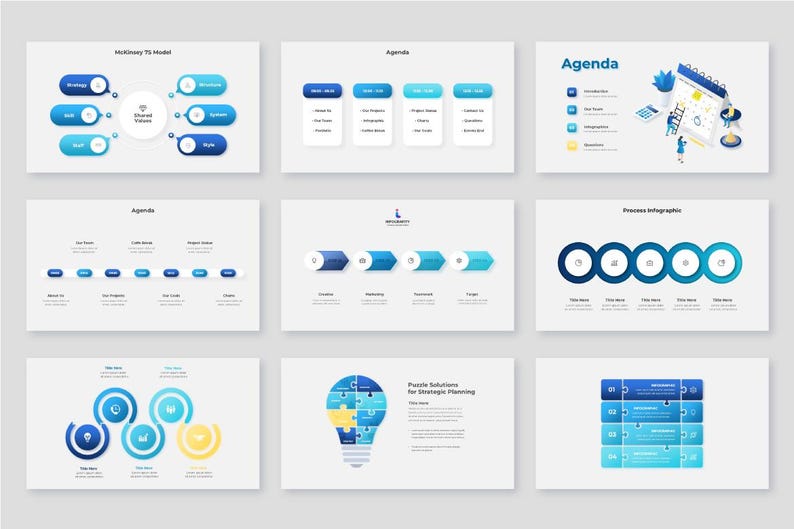 Animated Powerpoint Template. Canva Infographic. Keynote Presentation ...