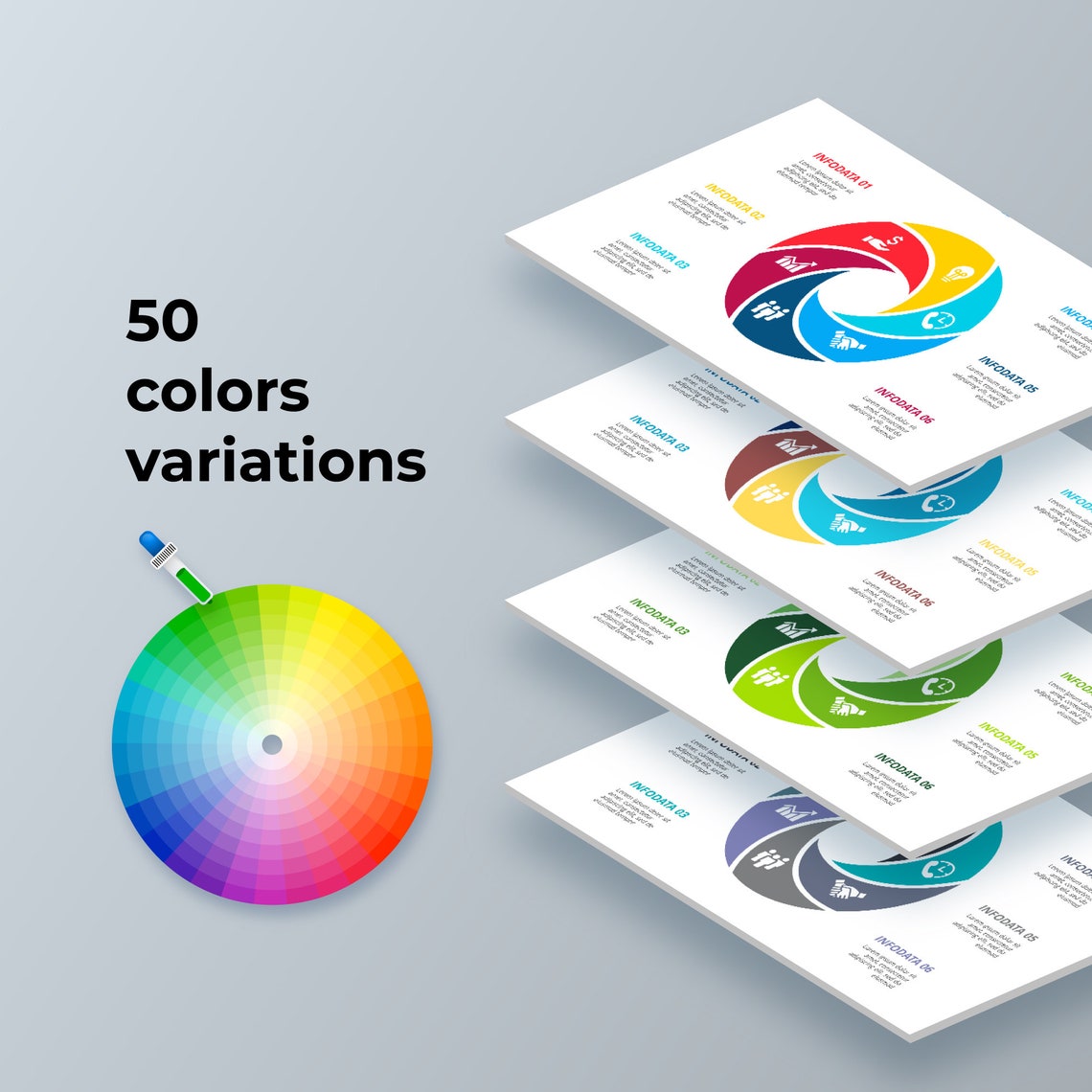 Cycle Animated Infographic Templates Presentations for Powerpoint ...