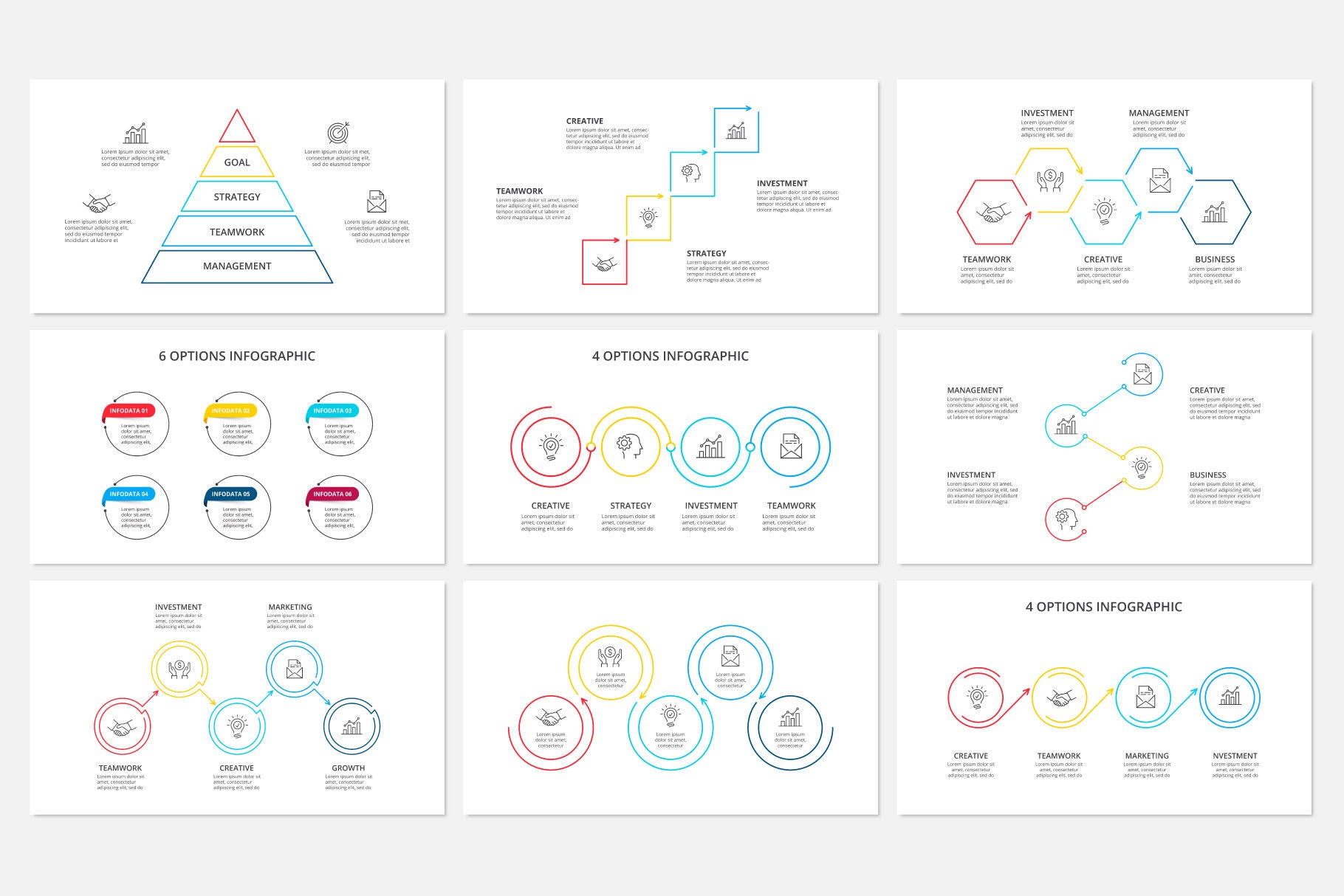 Animated Powerpoint Template | Outline Infographics Powerpoint ...
