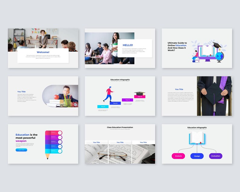 Canva Education Infographic Template | School Presentation for Teacher ...