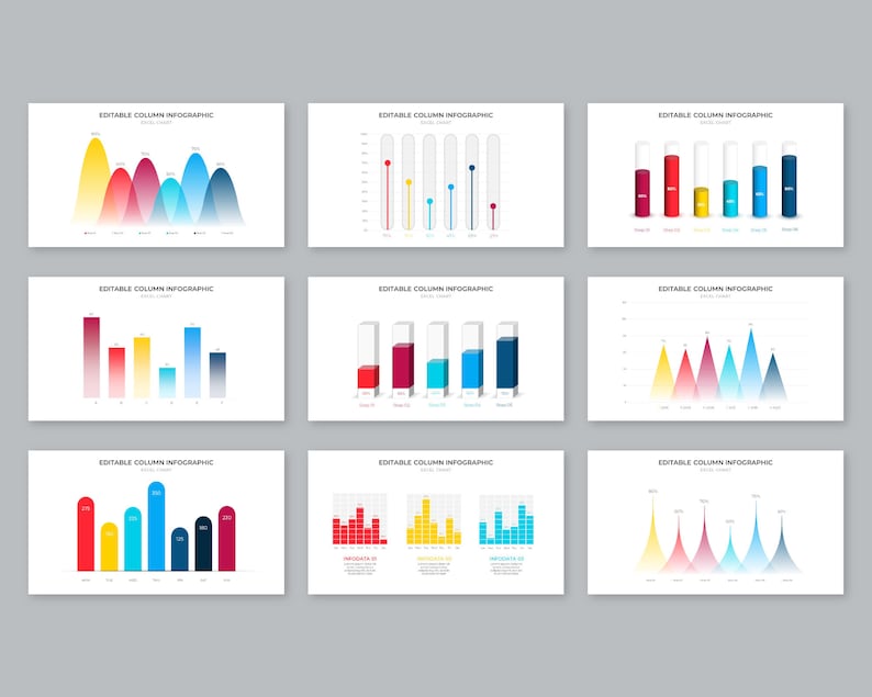 Excel Animated Editable Charts Powerpoint Template Infographic Diagrams ...