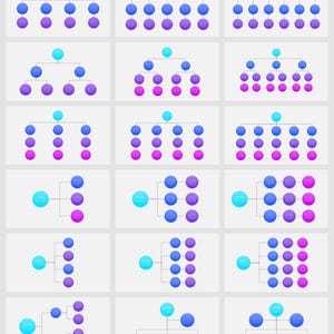 Editable Canva Organizational Charts. Hierarchy and Team Structure ...