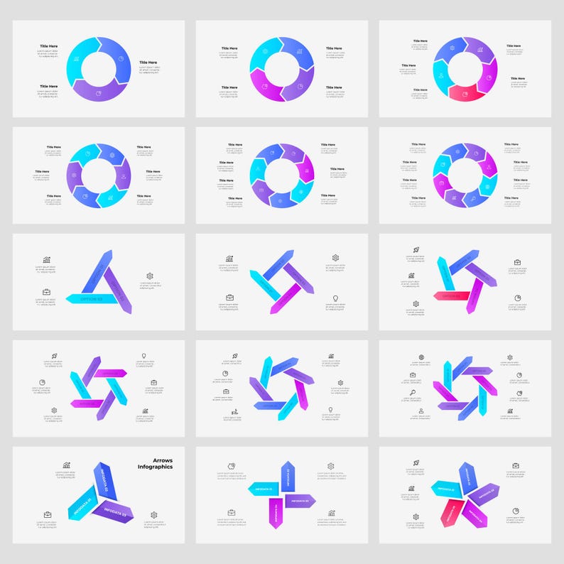 100 Arrows Canva Infographics | Editable Infographic Arrows | Canva ...
