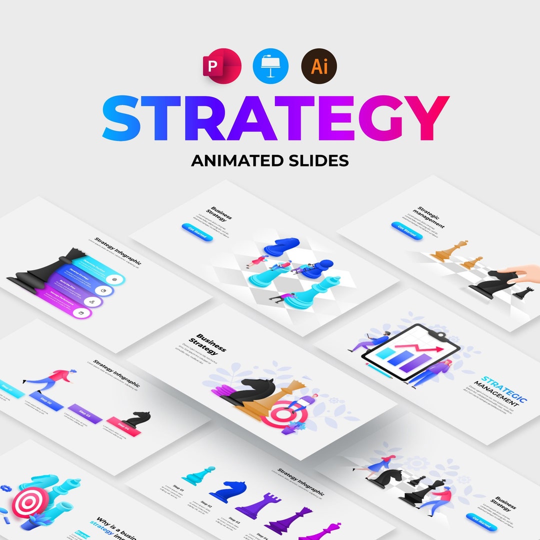 Business Strategy Powerpoint Templates, Animated Infographic ...