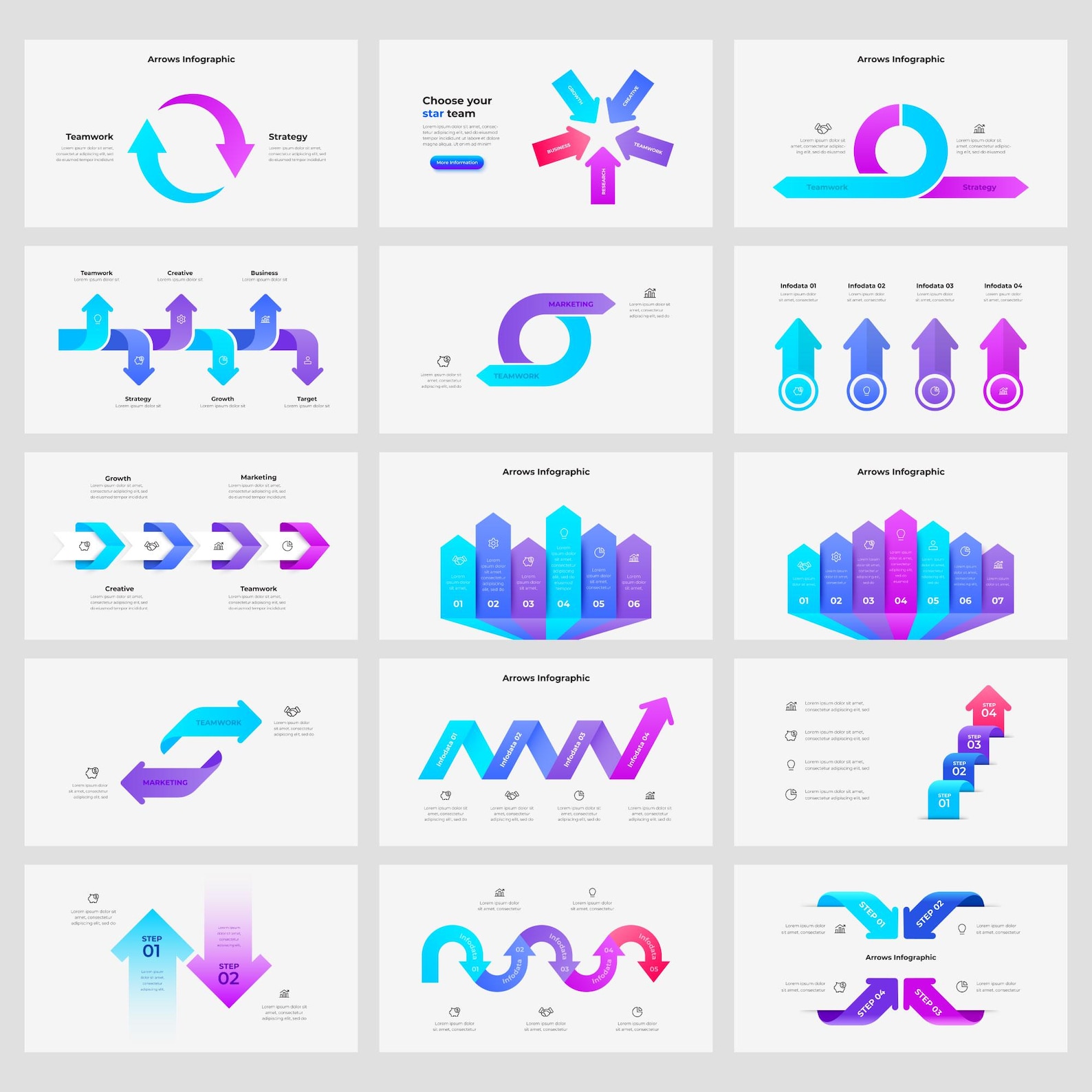 100 Arrows Canva Infographics | Editable Infographic Arrows | Canva ...