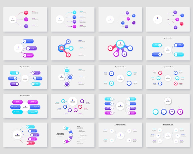 100 Organizational Powerpoint Charts, Animated Hierarchy Powerpoint ...
