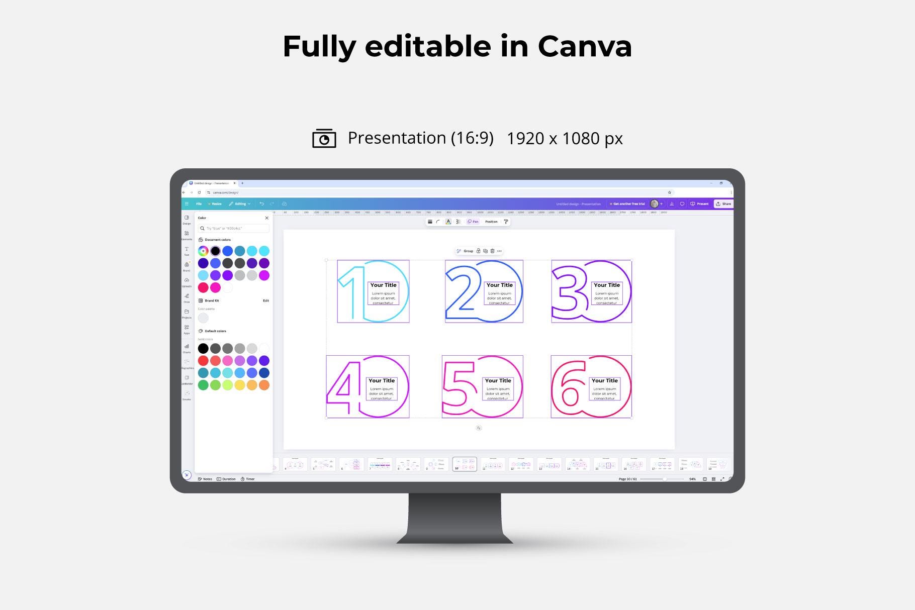 Canva Infographic Editable Template. Outline Canva Presentation ...