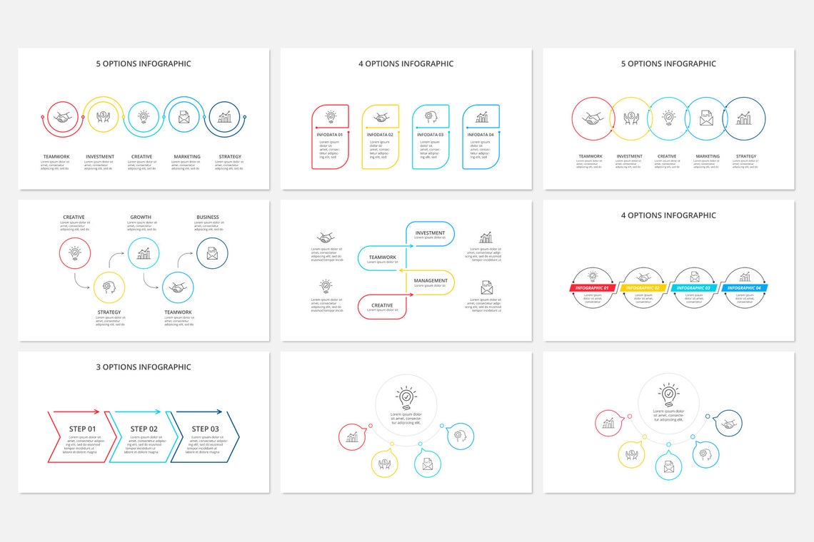 Animated Powerpoint Template | Outline Infographics Powerpoint ...