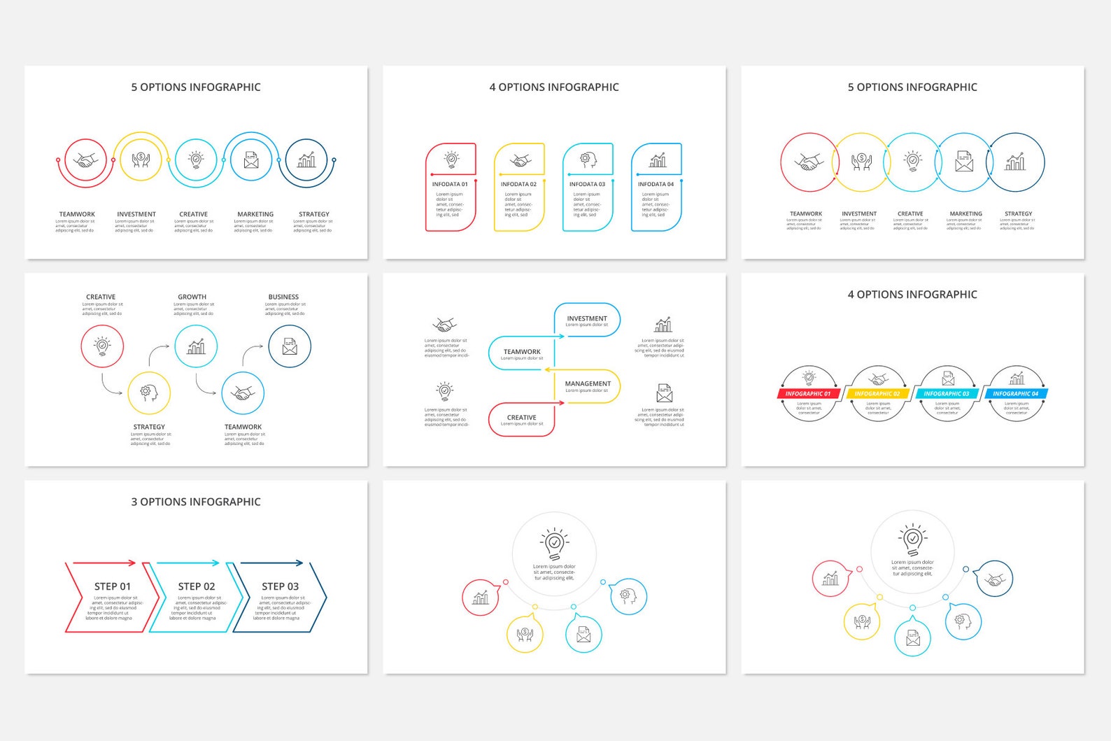 Animated Powerpoint Template | Outline Infographics Powerpoint ...