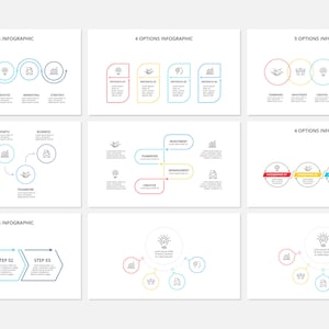 Animated Powerpoint Template | Outline Infographics Powerpoint ...