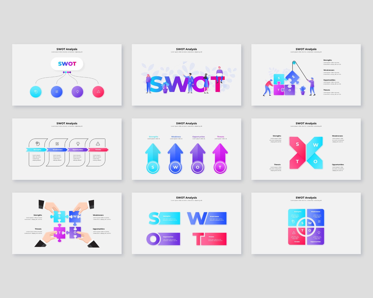 Canva SWOT Analysis. Powerpoint Templates for Business & Marketing ...