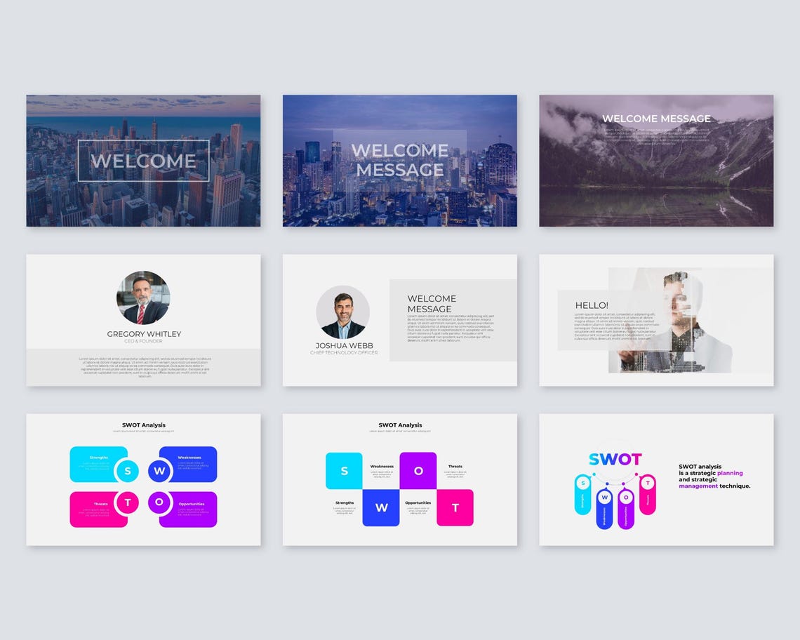 SWOT Analysis Canva Presentation Template. Editable Slides for Business ...