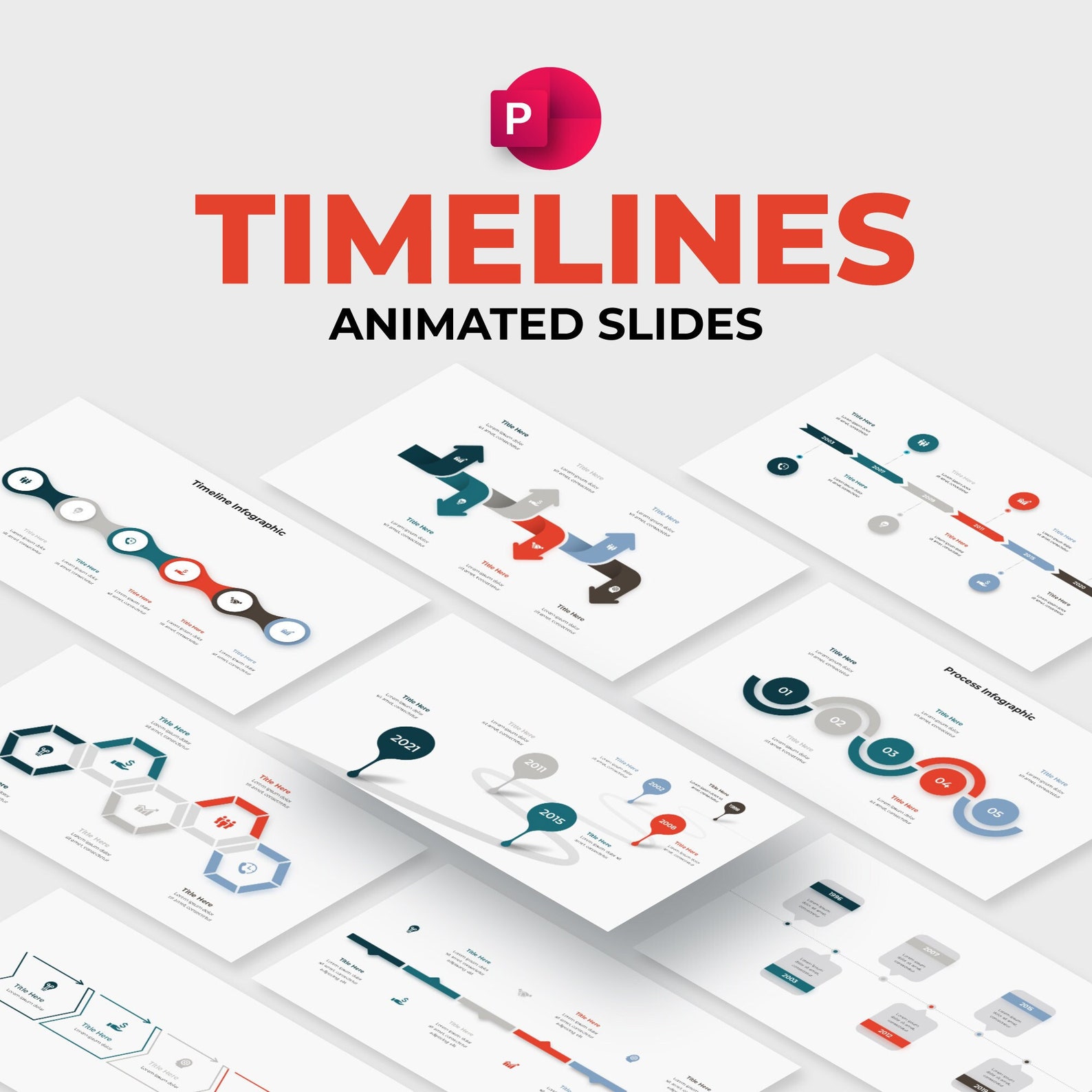 Timeline Powerpoint Template | Animated Milestone Infographic Slides ...