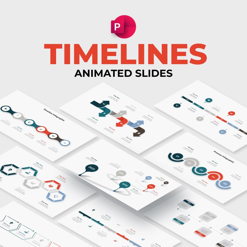 Timeline Powerpoint Template Animated Milestone Infographic Slides ...