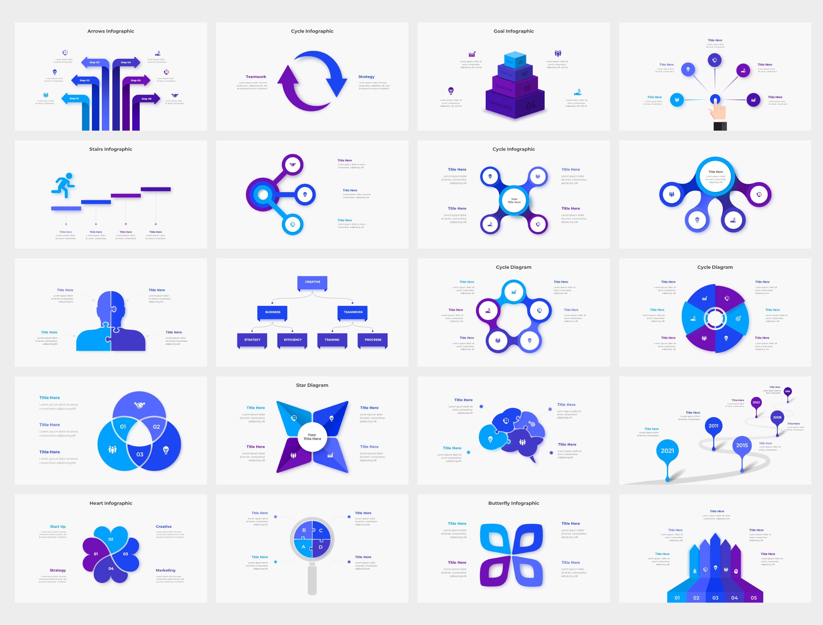 500 Powerpoint Templates Bundle Animated Infographics And Excel Data