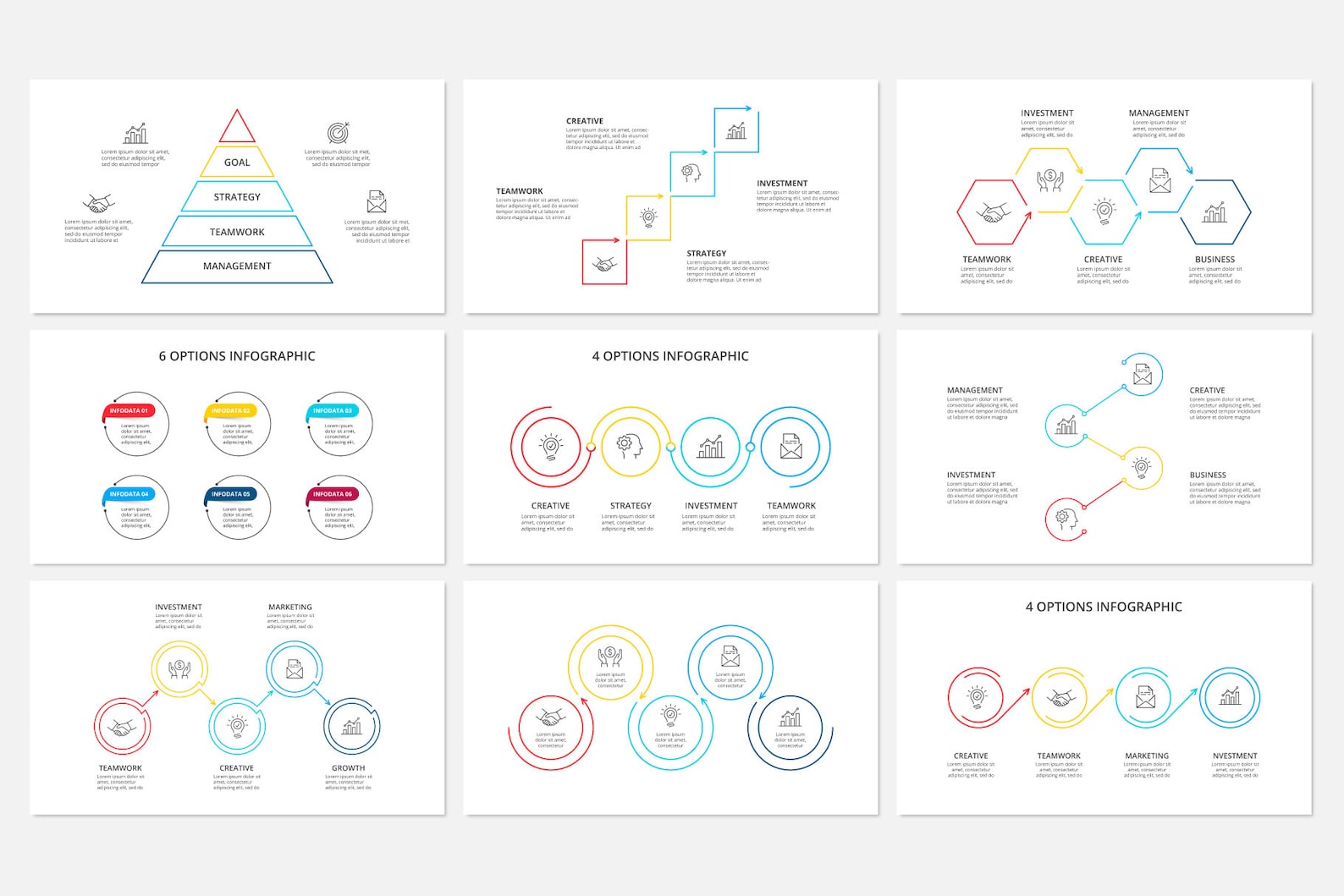 Animated Powerpoint Template | Outline Infographics Powerpoint ...