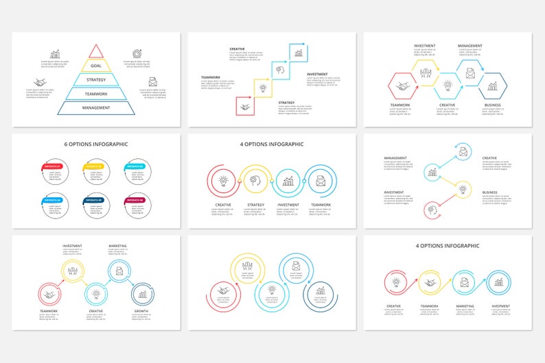 Animated Powerpoint Template | Outline Infographics Powerpoint ...