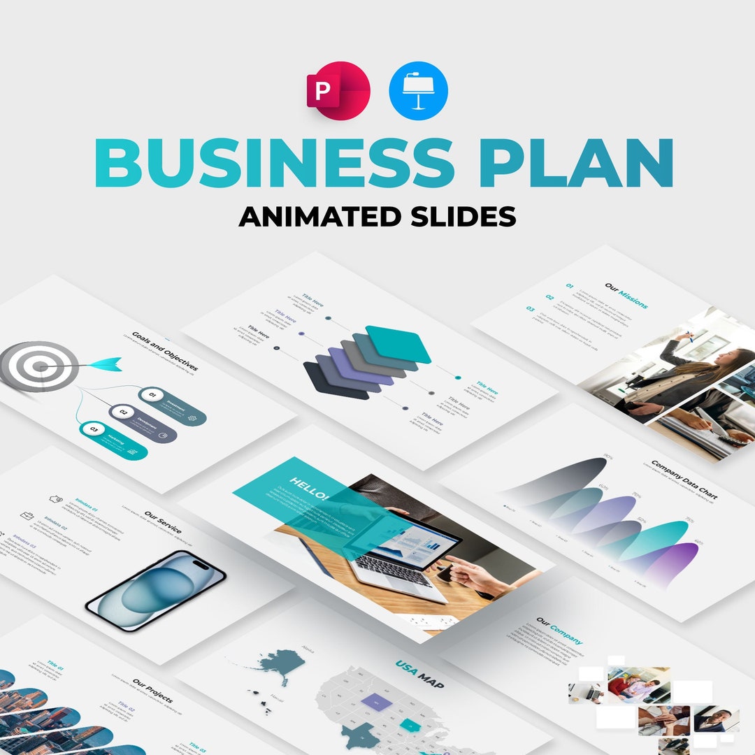 Business Plan Powerpoint Template | Animated Infographic | Pitch Deck ...