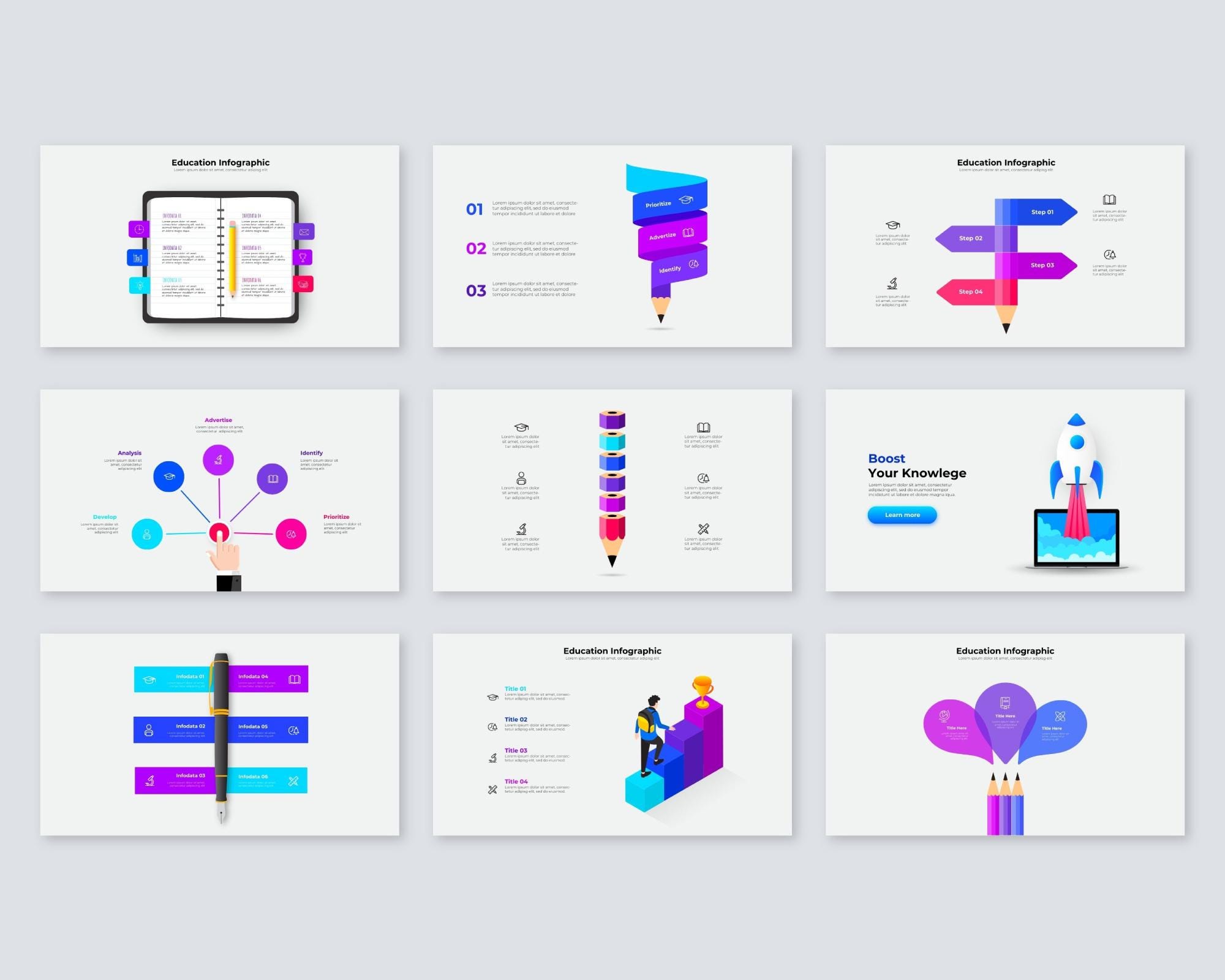 Canva Education Infographic Template | School Presentation for Teacher ...